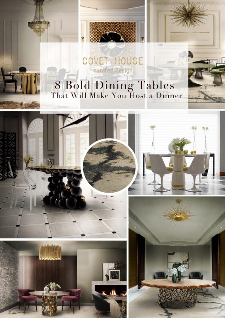 8 Bold Dining Tables That Will Make You Host a Cosy Dinner Party ...