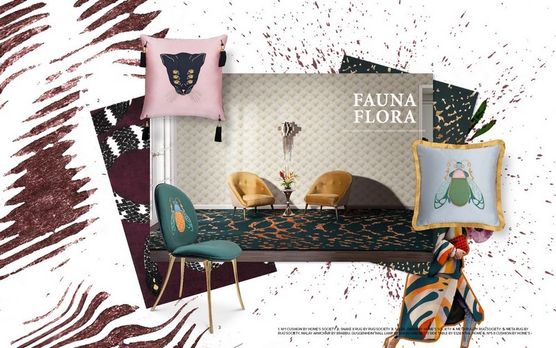 Interior Design Tips: Welcome Nature With Fauna and Flora Moodboards ...