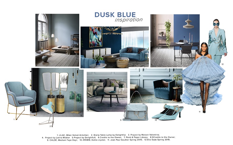 How To Decorate Your Modern Bedroom With Dusk Blue - Covet Edition