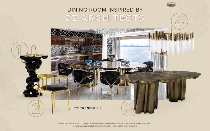Luxury Dining Room Design Inspired by ZZ Architects - Covet Edition