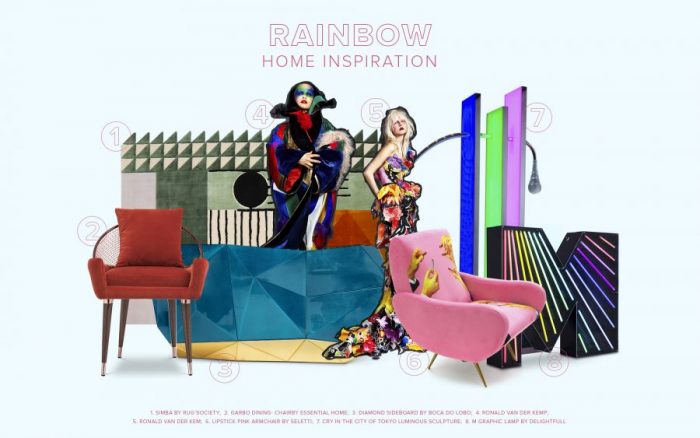 Modern Interior Design with Breathtaking Rainbow Colour Combinations ...